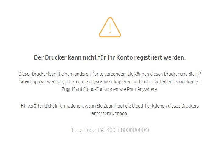 Error Code UA_400_EB000U0004 - HP Support Community - 8990837