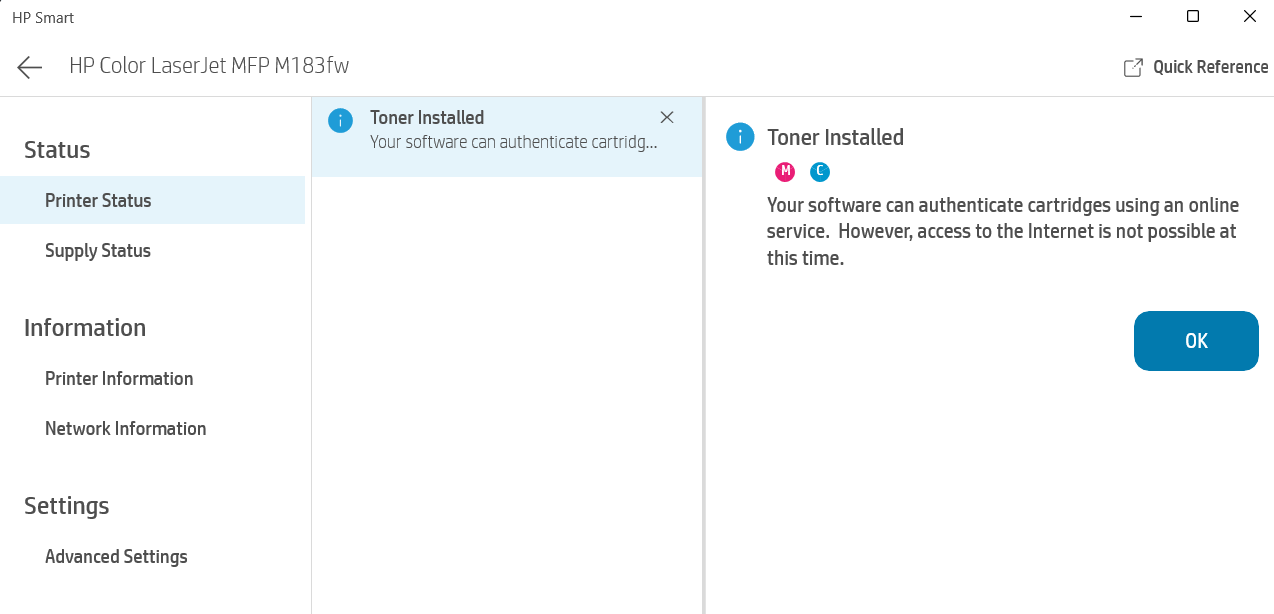 Dynamic Security in HP Smart - HP Support Community - 8991234