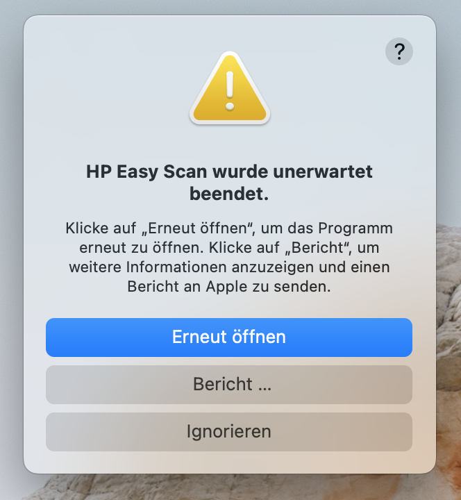 HP Easy Scan 2.0.0 crashes on launch (latest Mac OS Ventura) - HP ...