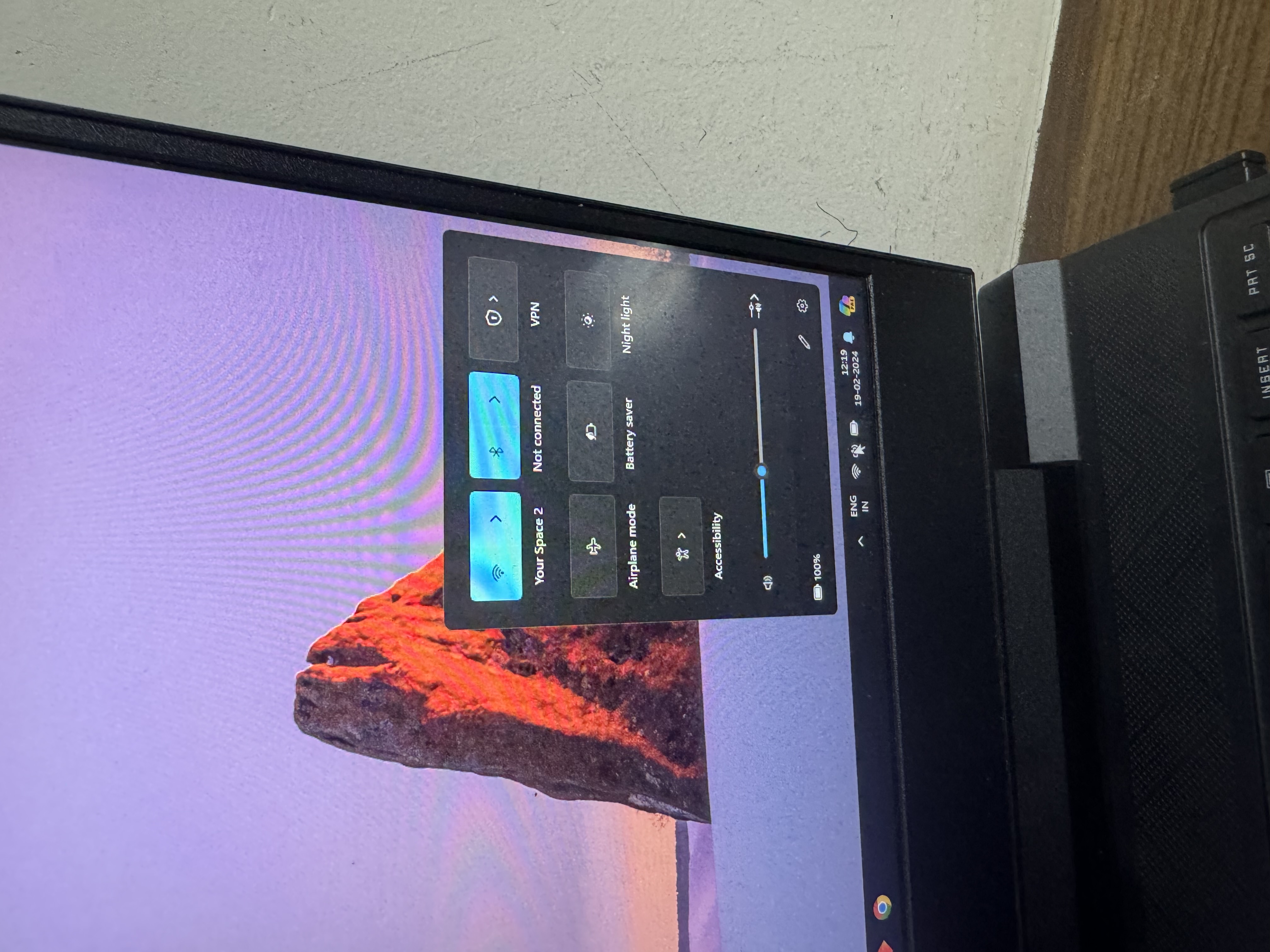 The brightness option is not available to manage brightness,... - HP ...