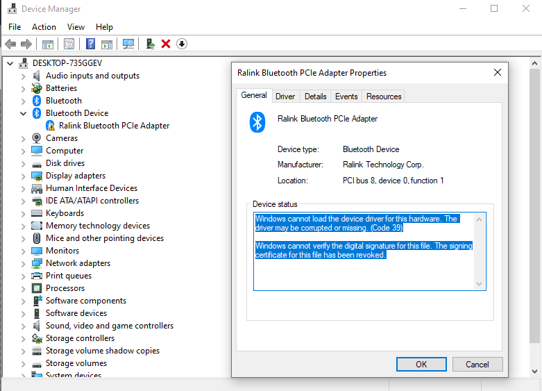 Bluetooth driver corrupt, reinstalling does not fix it - HP Support ...