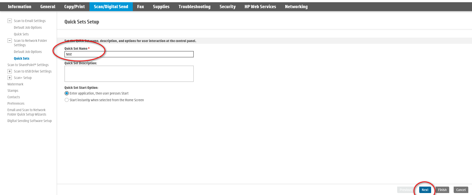 Creating a Scan to Folder Quickset on devices using FutureSm... - HP ...