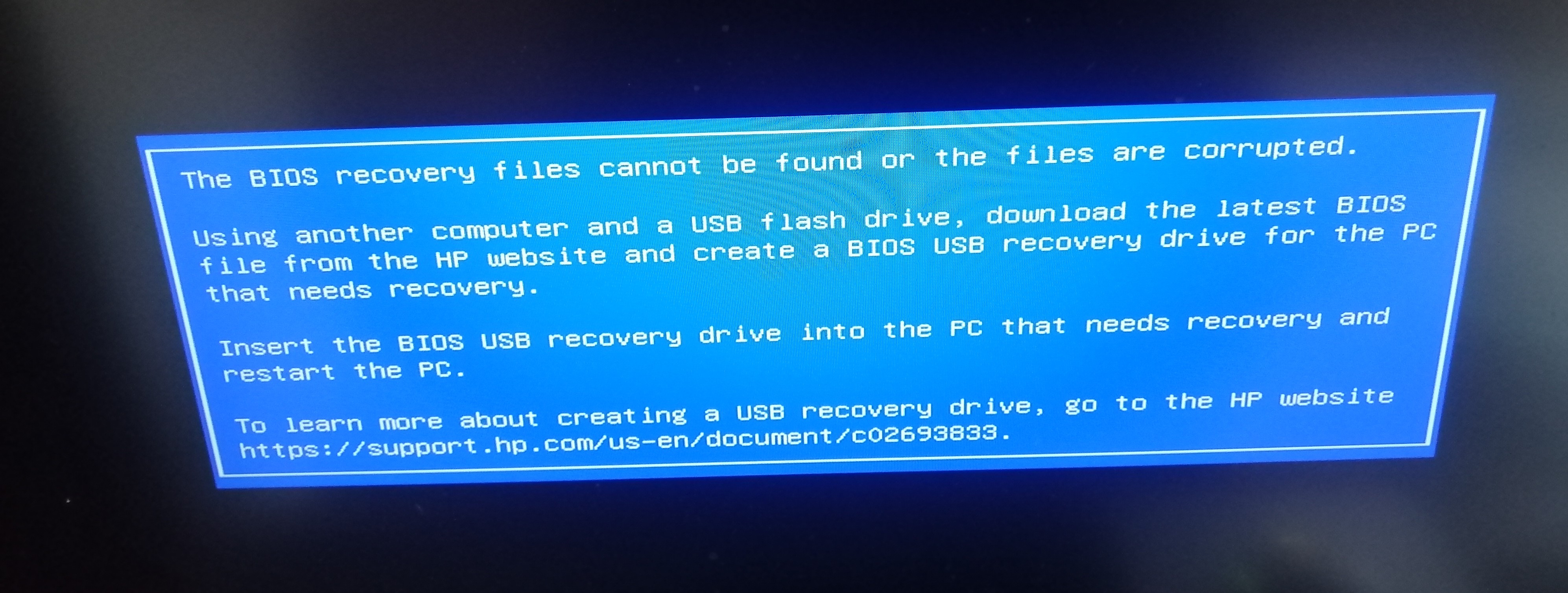 Corrupted bios - HP Support Community - 9005489