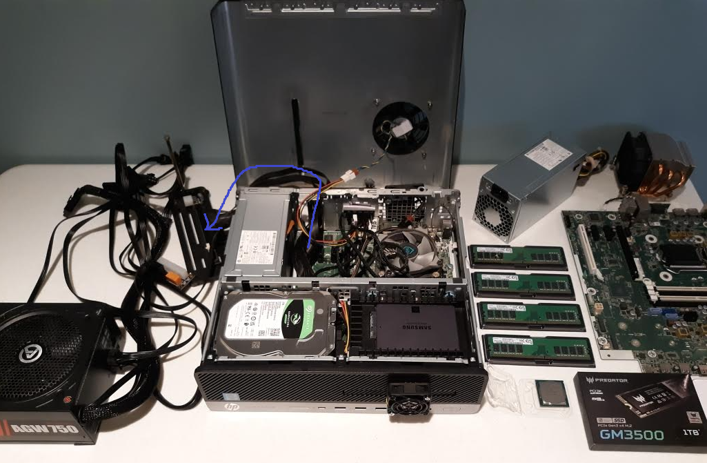 Solved: HP Compaq 6000 Pro Microtower (AT489AV) Power supply upgrade ...