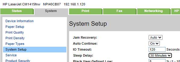 Printer dropping from the network - HP Support Community - 9007698