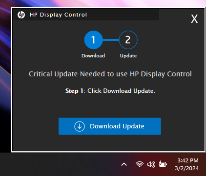 Solved: HP Display Control popup removal? - HP Support Community - 9007586