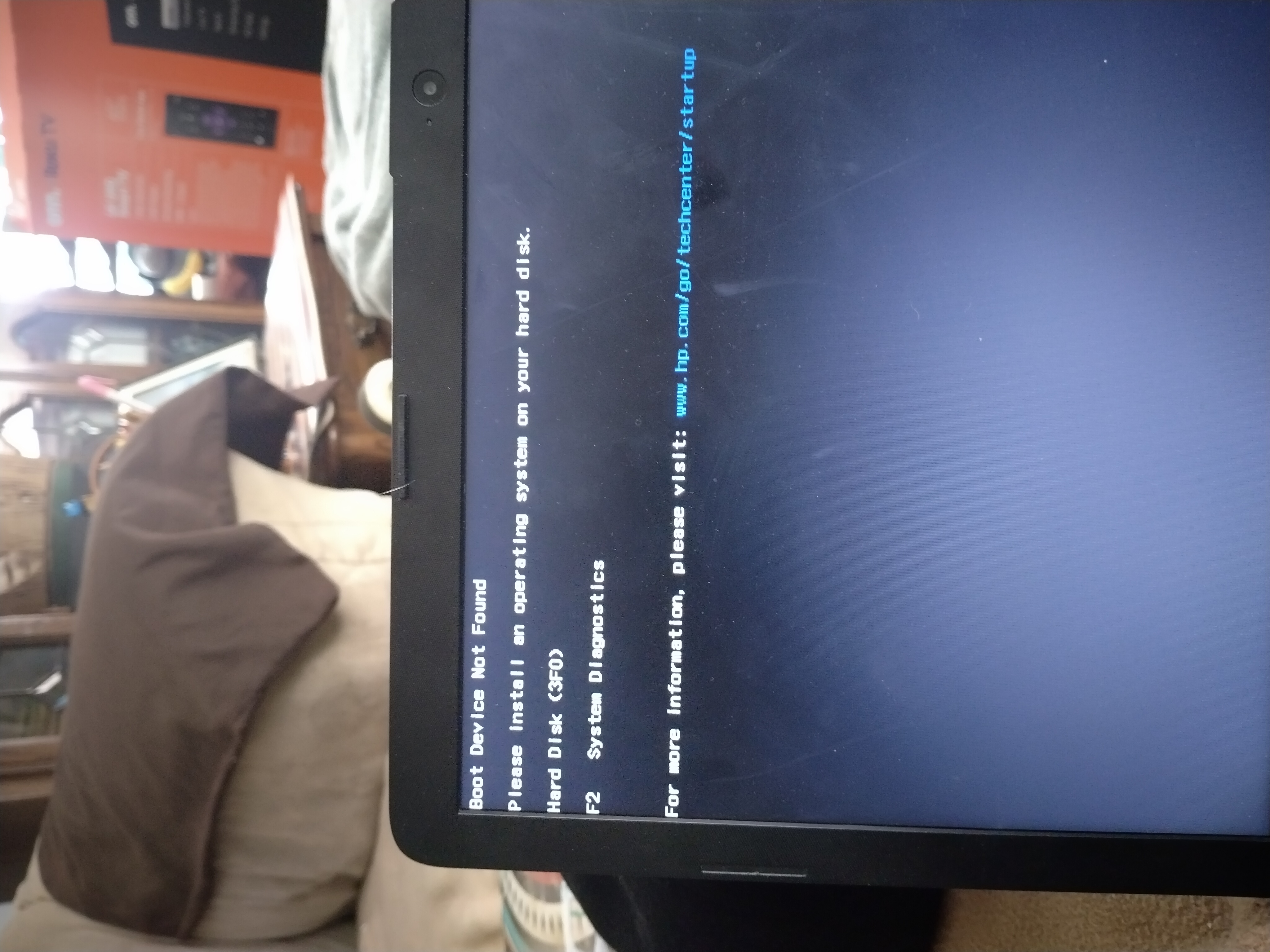 Boot device not found - HP Support Community - 9008921