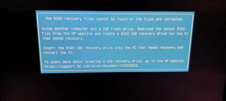 BIOS update failed - HP Support Community - 9015446