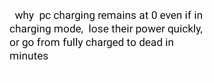 why my HP computer charging remains at 0 even if in charging... - HP ...