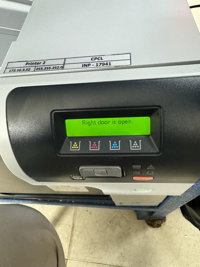 Hp laserjet Cp5225 rigj door open - HP Support Community - 9019379