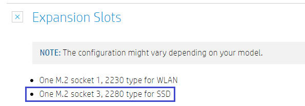 Solved: Can I use the m.2 ssd slot to boot from ? - HP Support ...