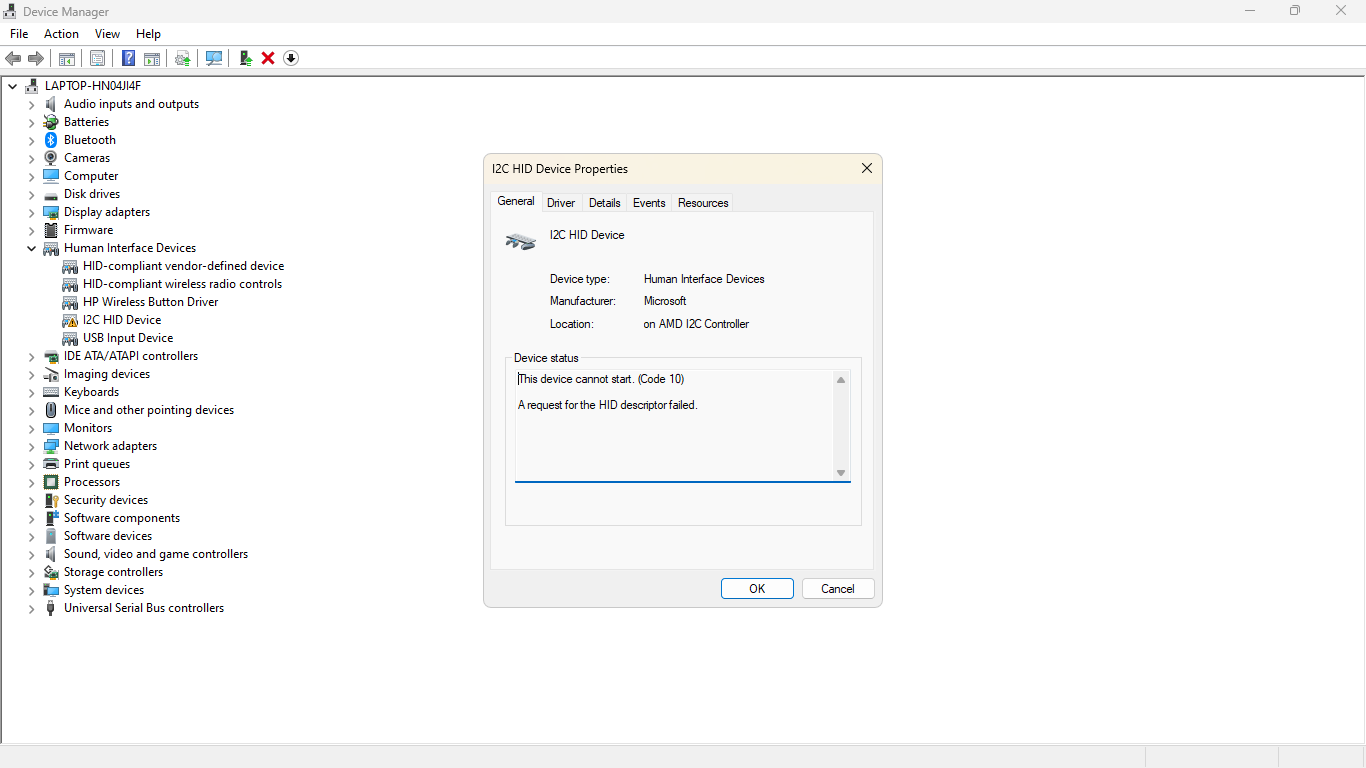 Driver touchpad not resolved after updating, still have yell... - HP ...