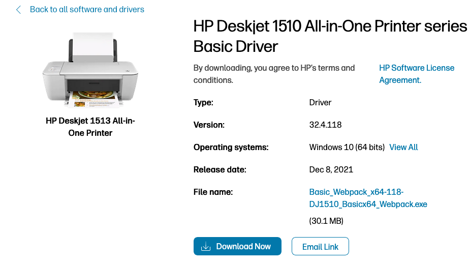 no drivers for my older printer. - HP Support Community - 9028433