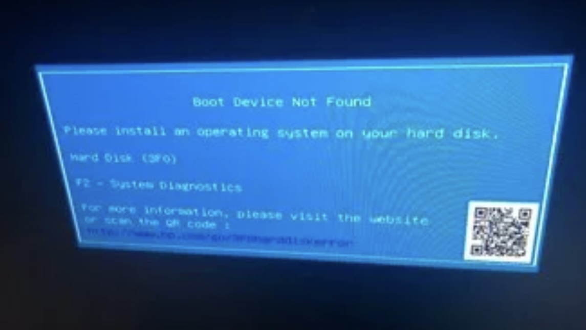 Hard drive error - HP Support Community - 9033857