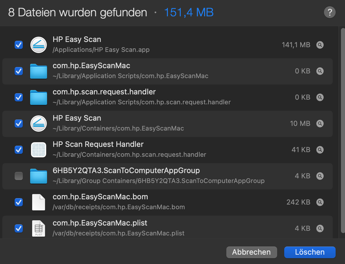 HP Easy Scan for MAC does not save scans after update - HP Support ...
