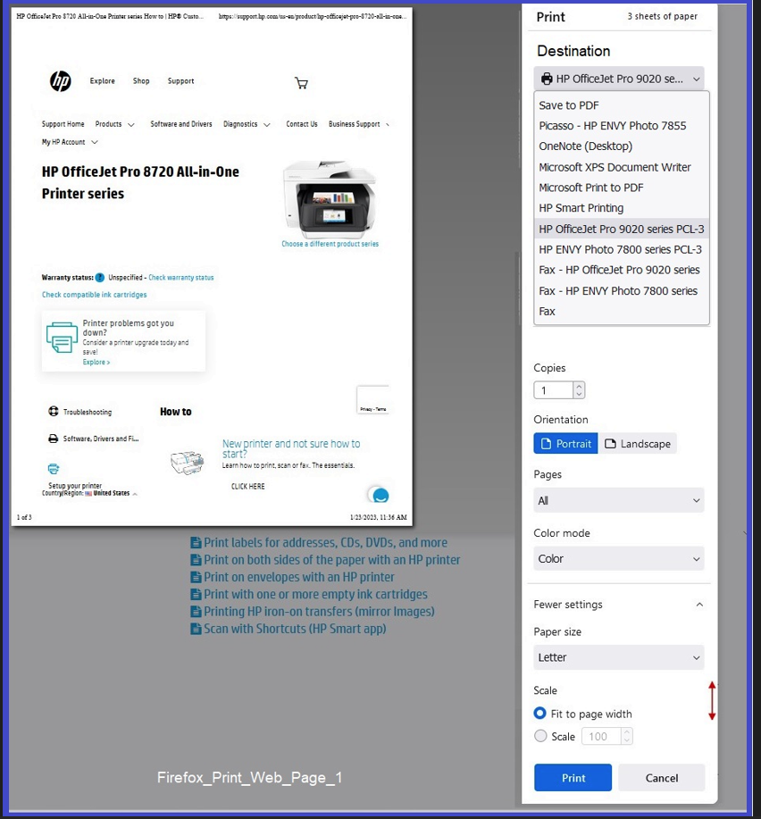 How to enlarge text on my HP6055e printer - HP Support Community - 9038837