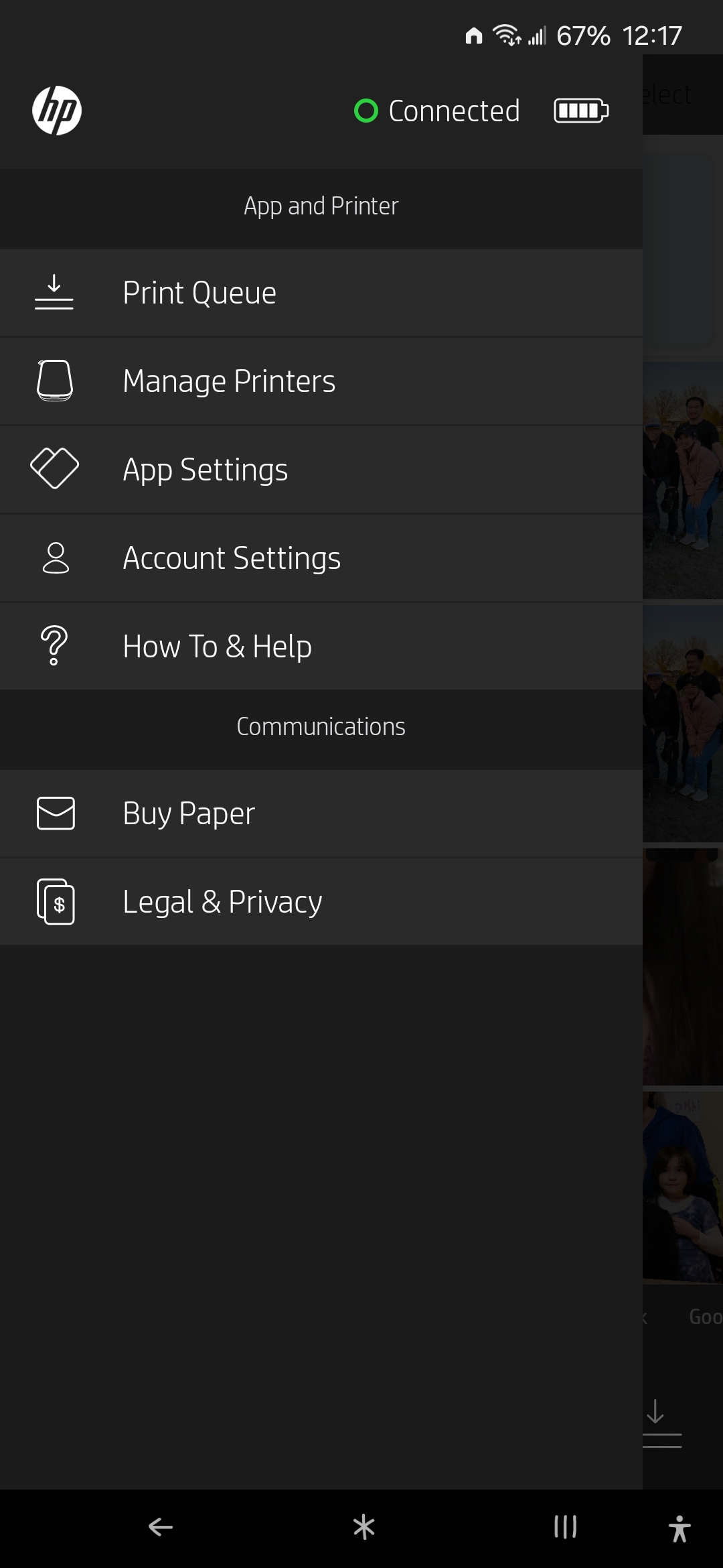 Can't find 'sprocket' in sprocket menu - HP Support Community - 9039721