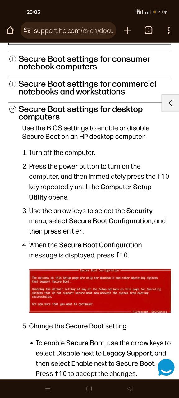 I need help to enable secure boot on my Hp omen 17 ( option ... - HP ...