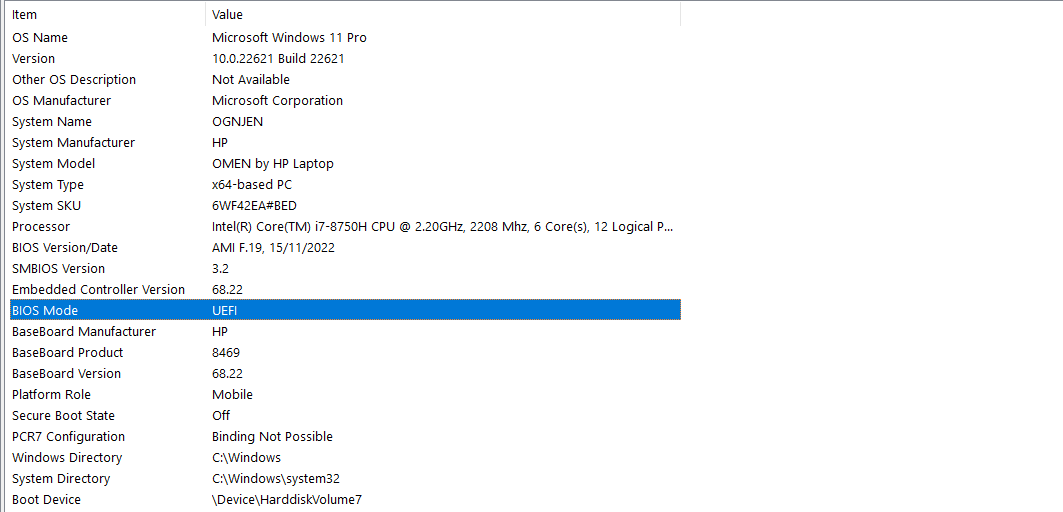 I need help to enable secure boot on my Hp omen 17 ( option ... - HP ...