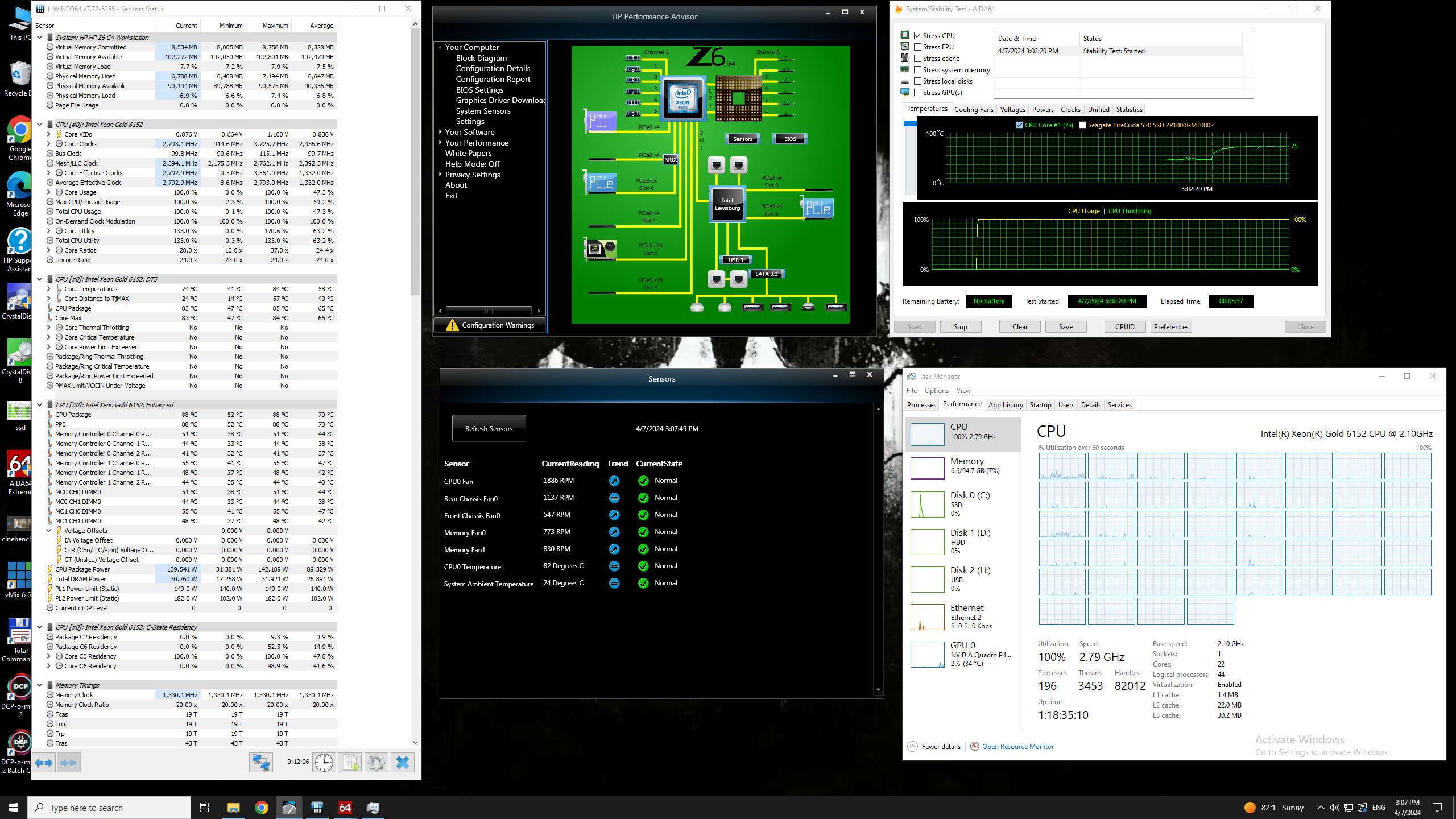 HP Z6 G4 Workstation, Second CPU Temperature high - HP Support ...