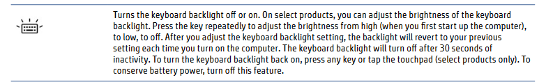 Keyboard backlight problem - HP Support Community - 9049562
