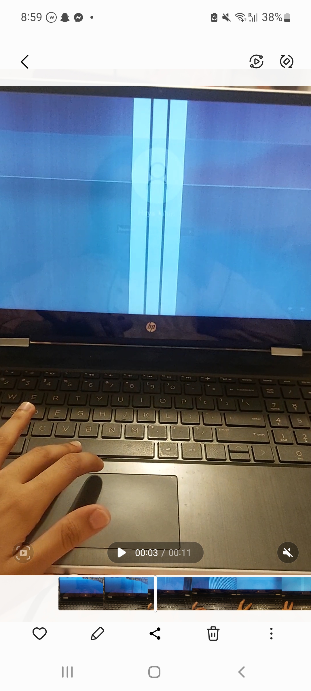 My screen has this weird lines - HP Support Community - 9053283
