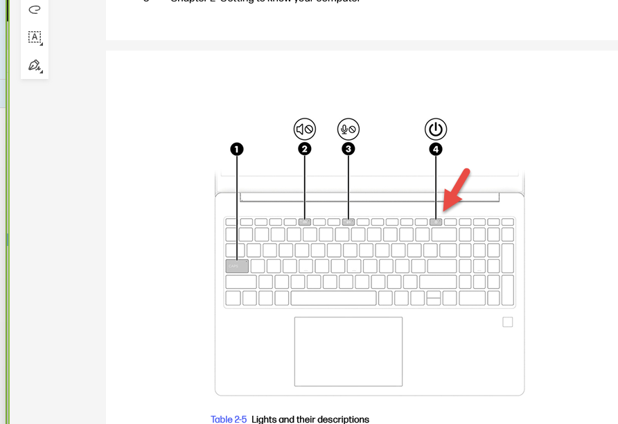 Locating power button - HP Support Community - 9053902