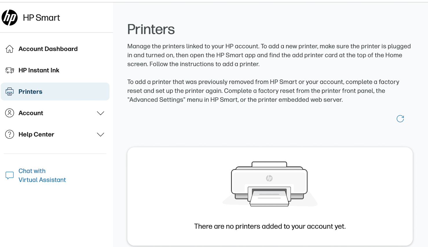My printer is not showing up on HP account - HP Support Community - 9054812