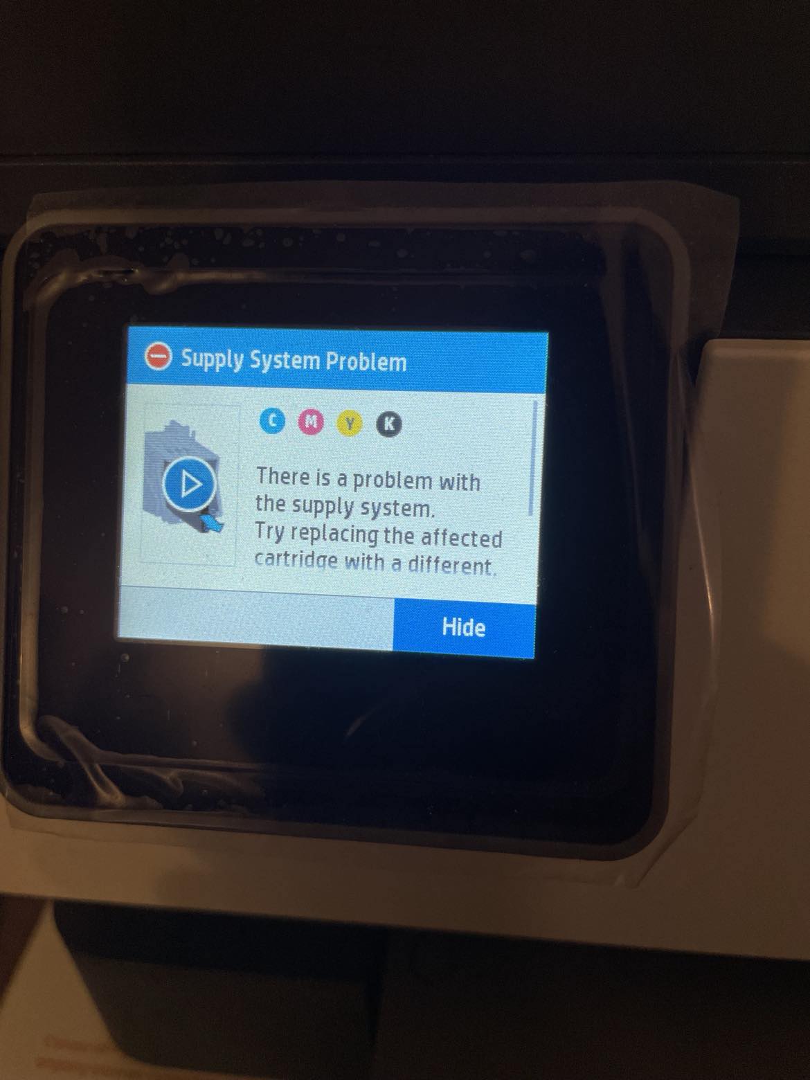 Supply system problem - HP Support Community - 9057860