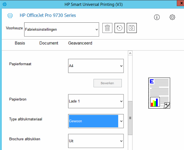 Wrong Output Size on Smart Universal Print Driver - HP Support ...