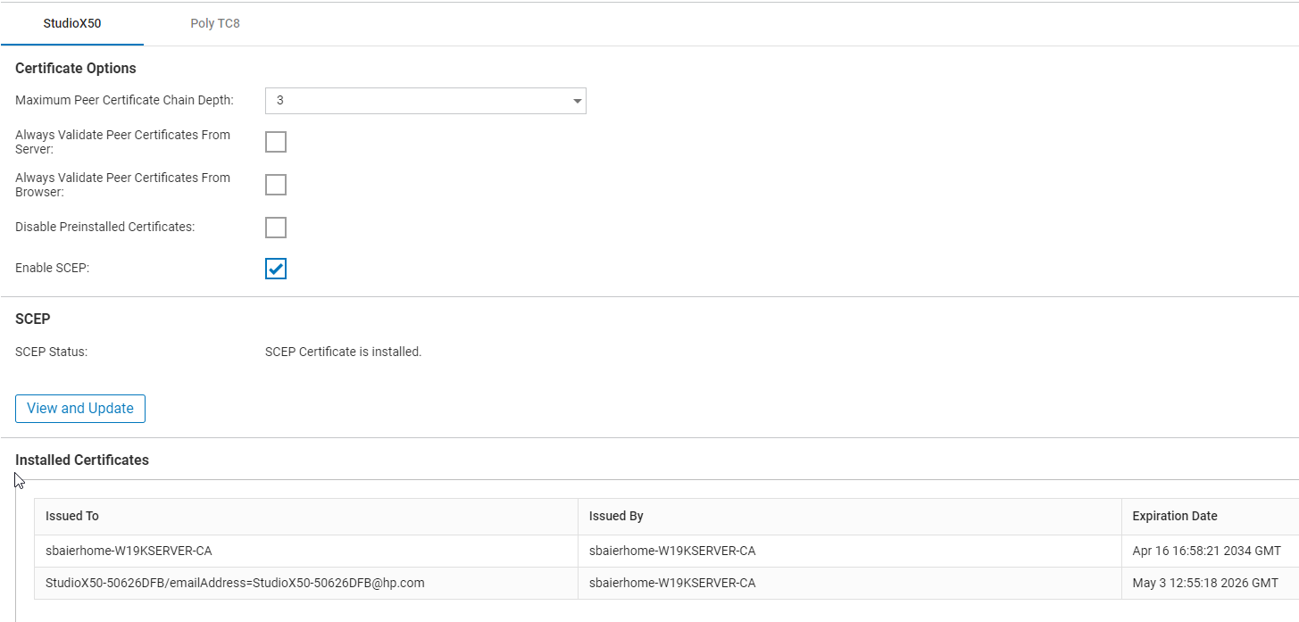 [FAQ] SCEP support for Studio X or G7500 - HP Support Community - 9061913