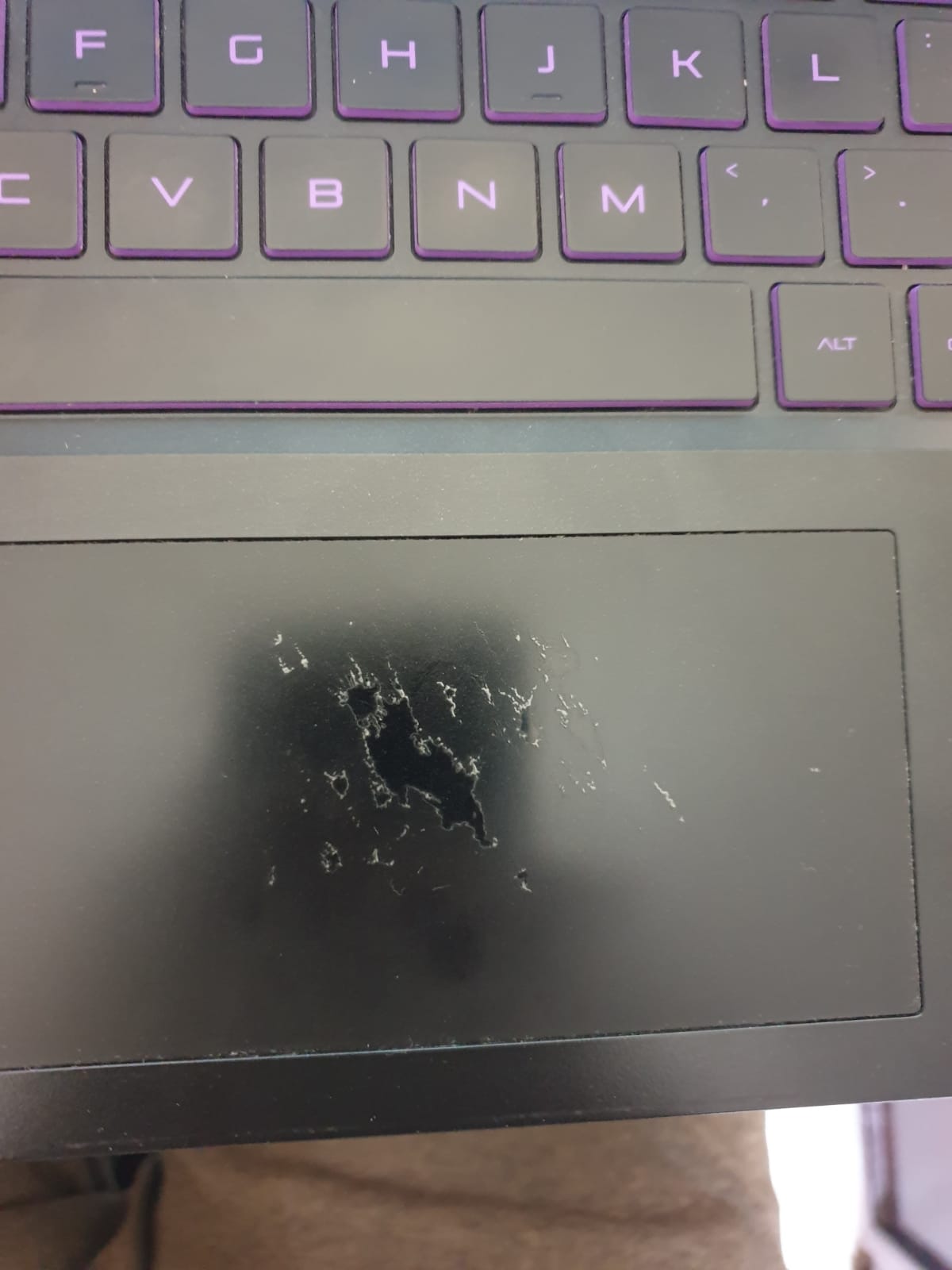 Trackpad Coating peeling - HP Support Community - 9068516
