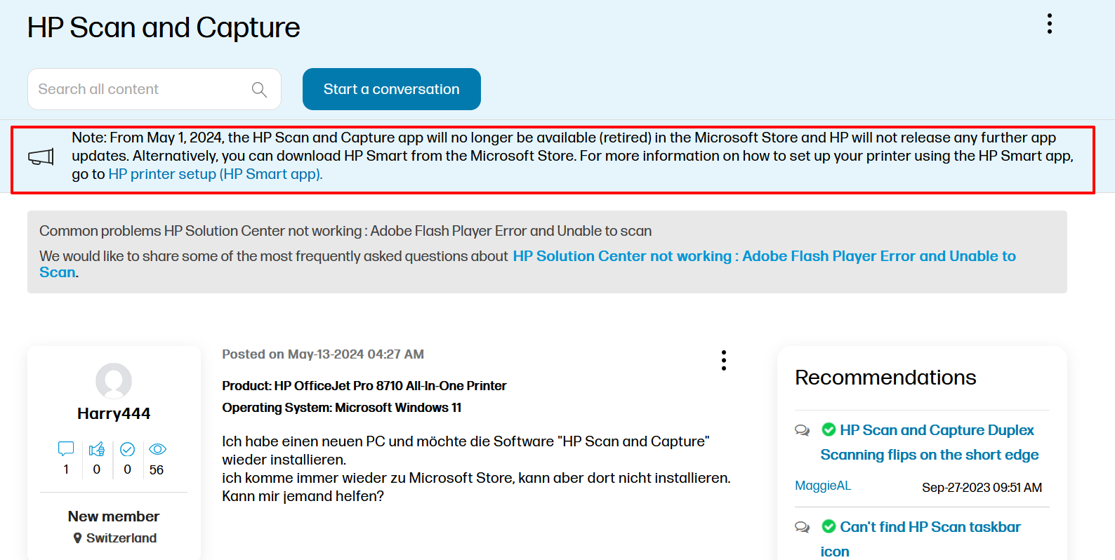 Solved: HP Scan and Capture - HP Support Community - 9070022