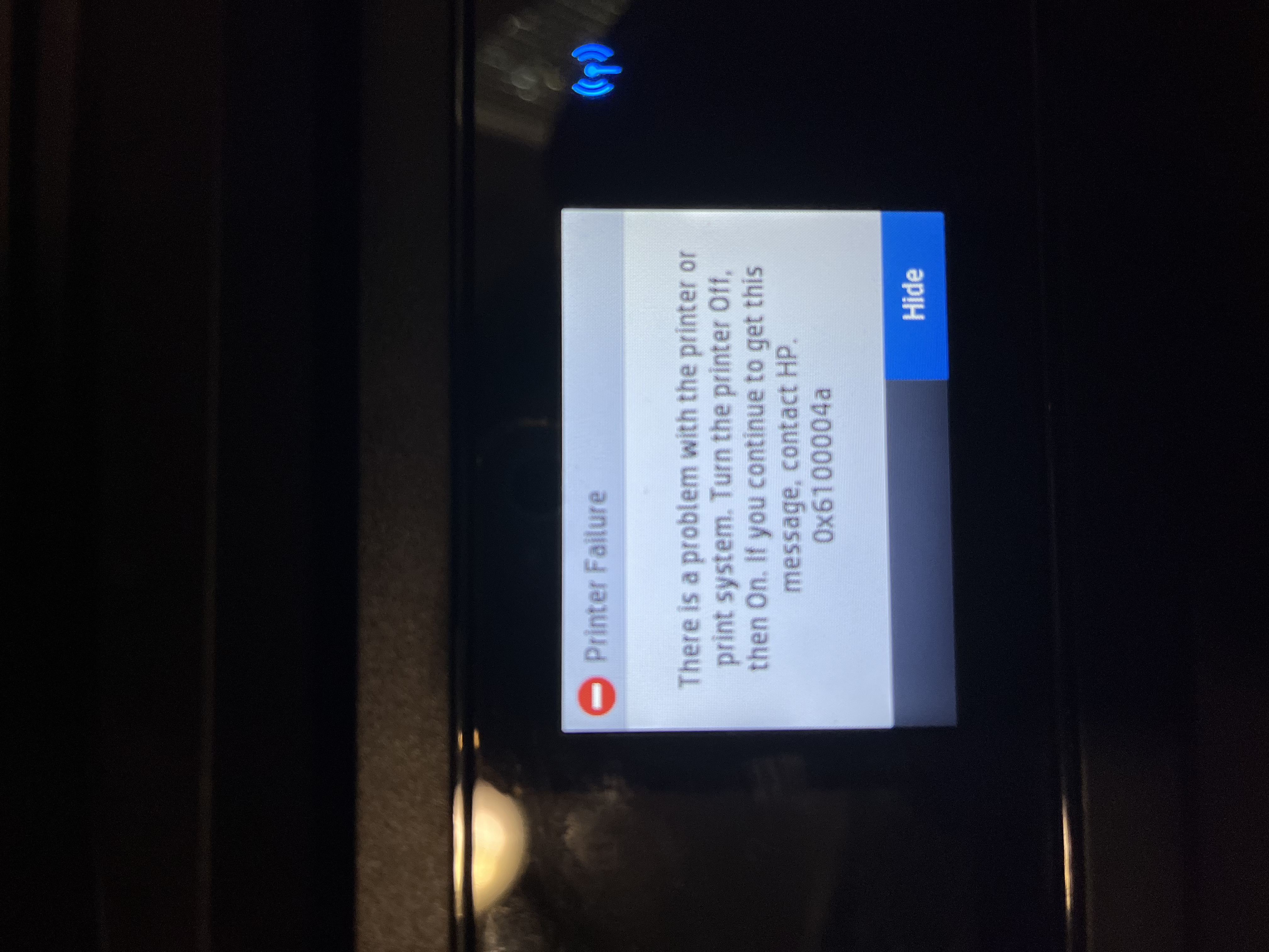 Printer failure - HP Support Community - 9076367