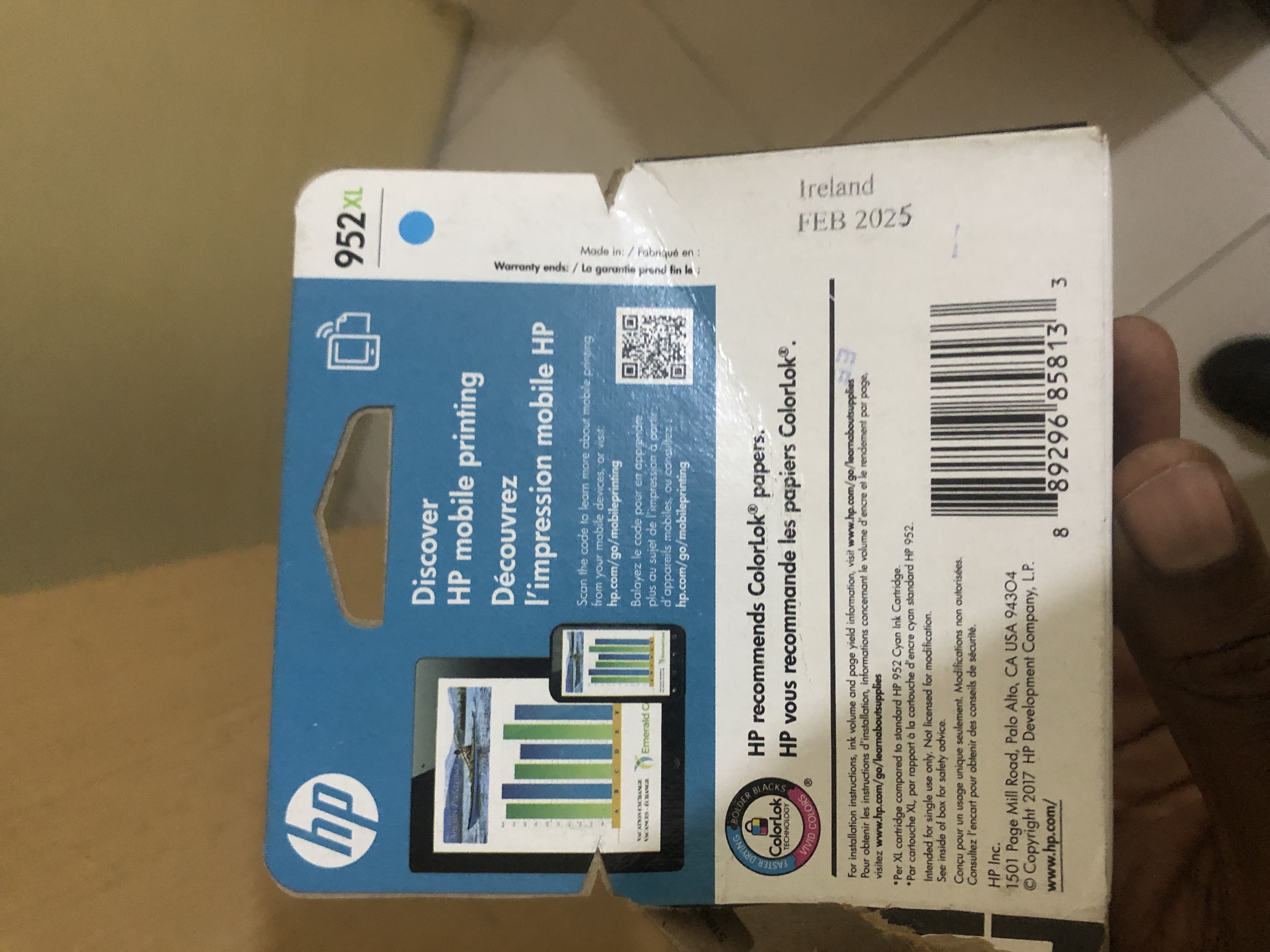 HP Officejet pro 7720 not accepting HP 952 ink - HP Support Community ...