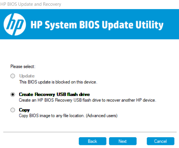 Unable to update bios - HP Support Community - 9079665
