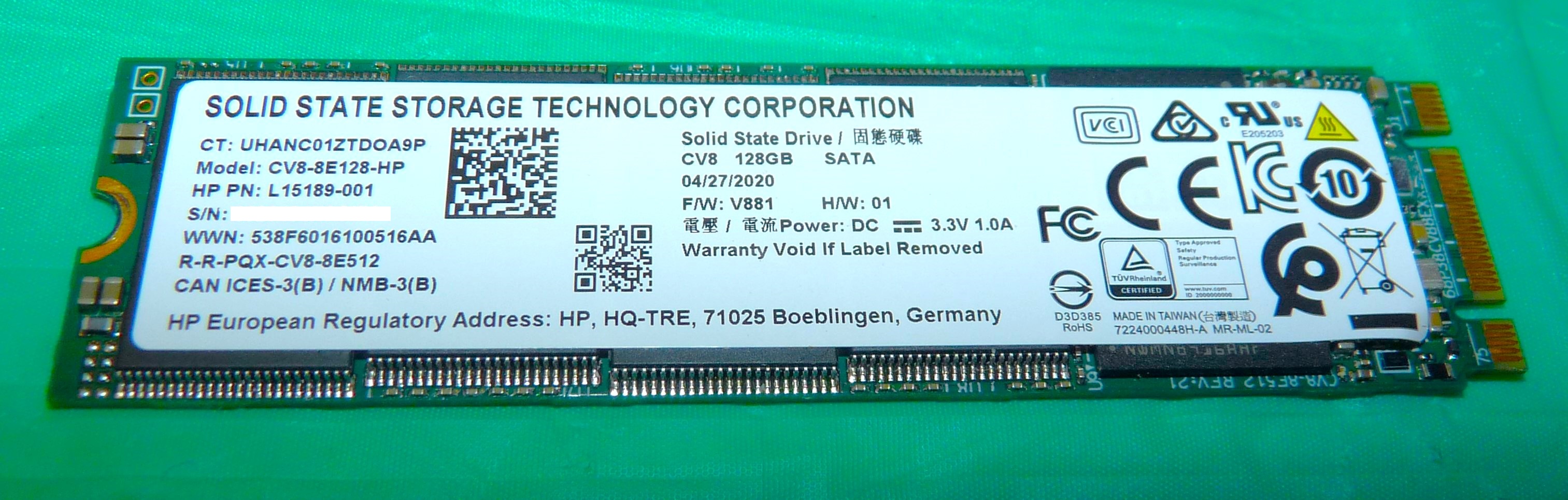 How can my SSD from my HP laptop be mounted externally in or... - HP ...