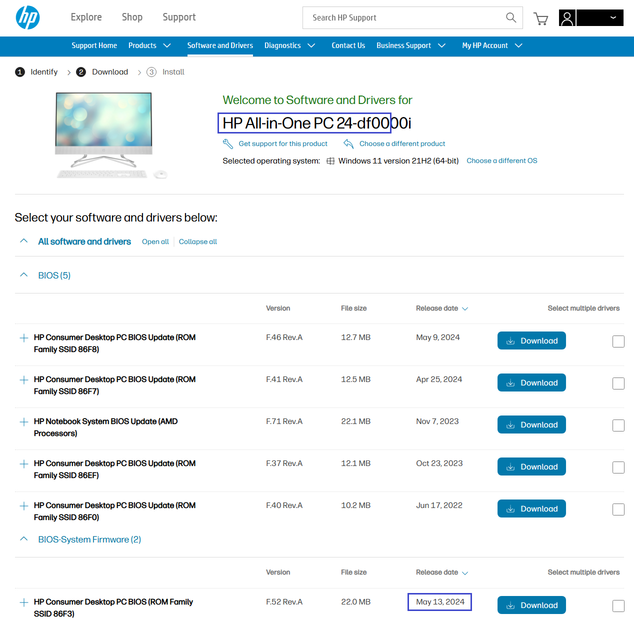 how to keep product up to date of the HP All-in-One - 24-df0... - HP ...