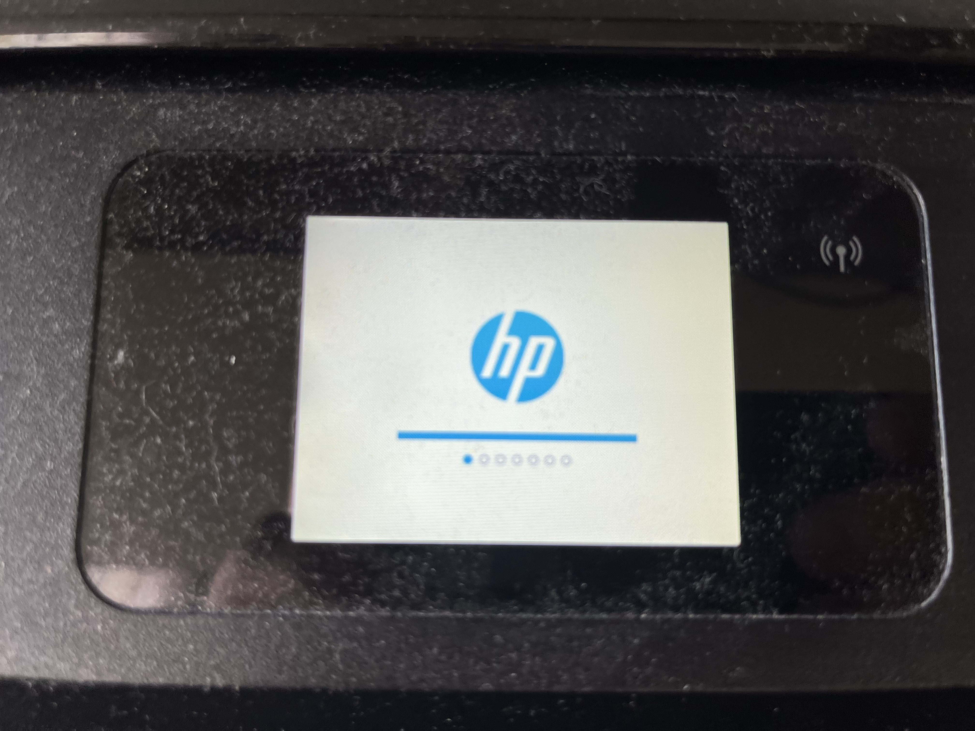 Envy 7155 - Won't start just has loading bar with one dot - HP Support ...