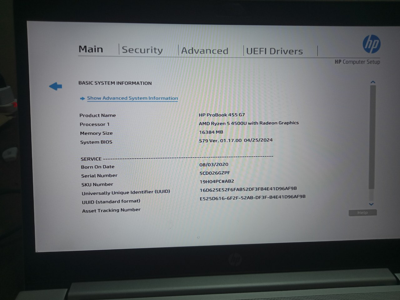 TPM MISSING ON HP PROBOOK 455 G7 LAPTOP?? - HP Support Community - 9091297