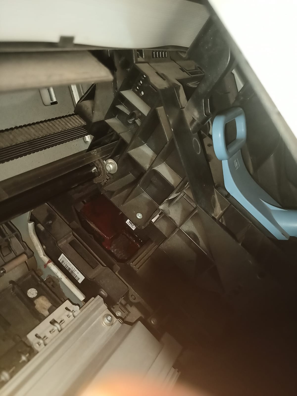 Ink is getting spilled over inside the plotter - HP Support Community ...