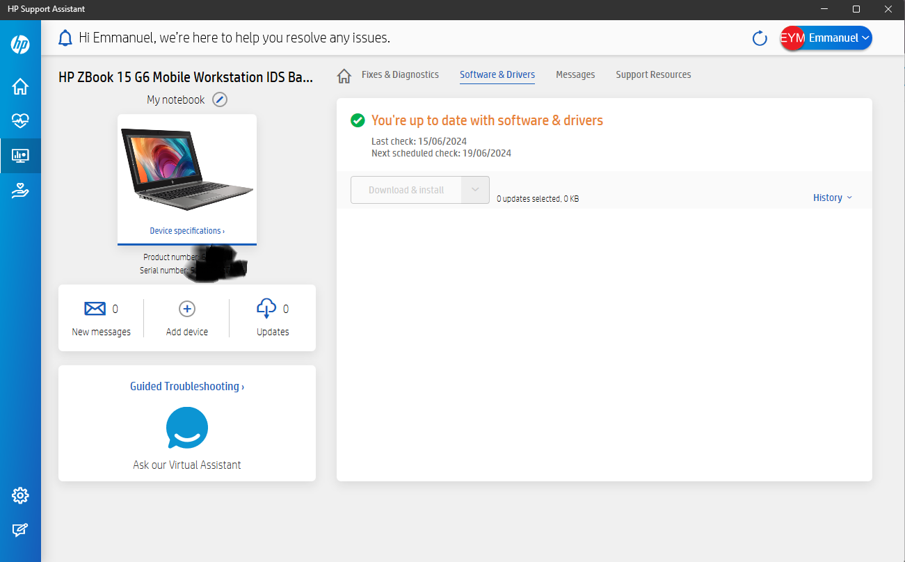 Finger print scanner not working or showing in device manage... - HP ...