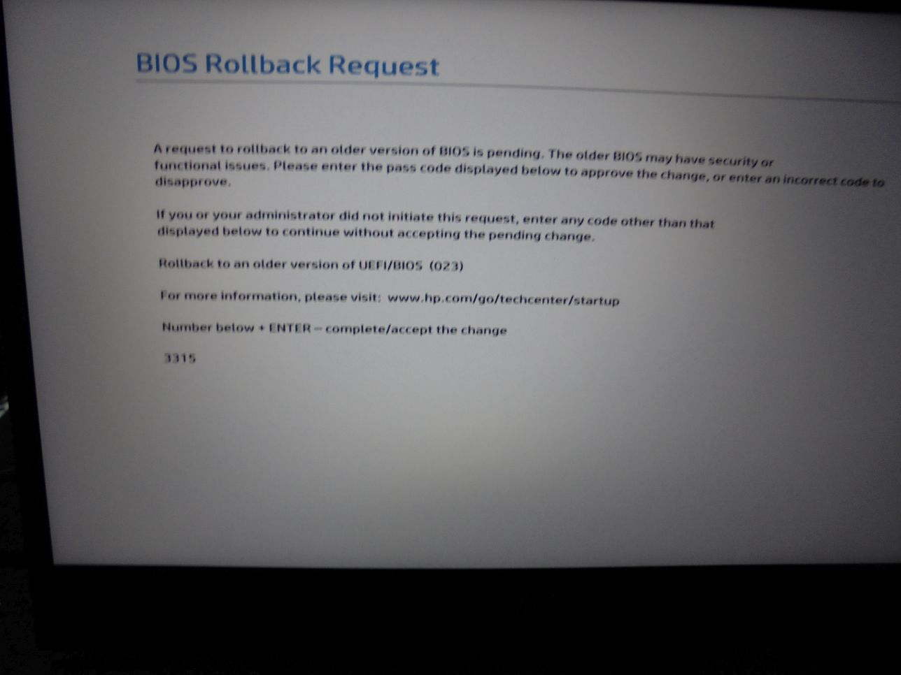 Bios - "this bios is not for production use" - elitebook 830... - Page ...