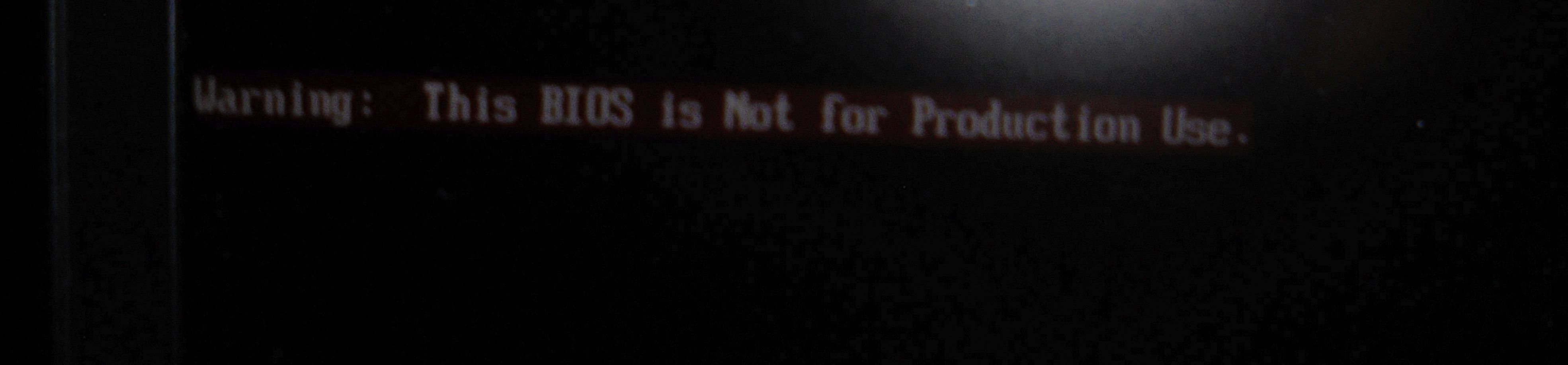 Bios - "this bios is not for production use" - elitebook 830... - HP ...