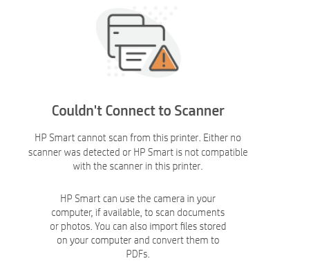 Scan error message - HP Support Community - 9102822
