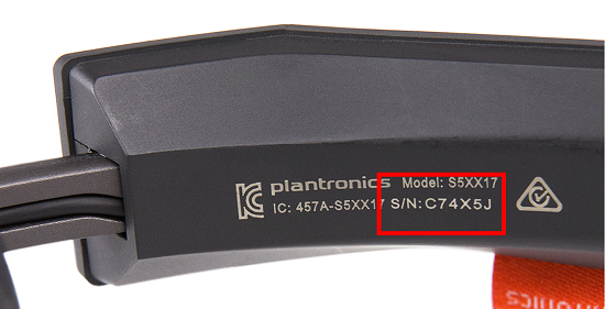 How to find the serial number on Poly headsets - HP Support Community ...