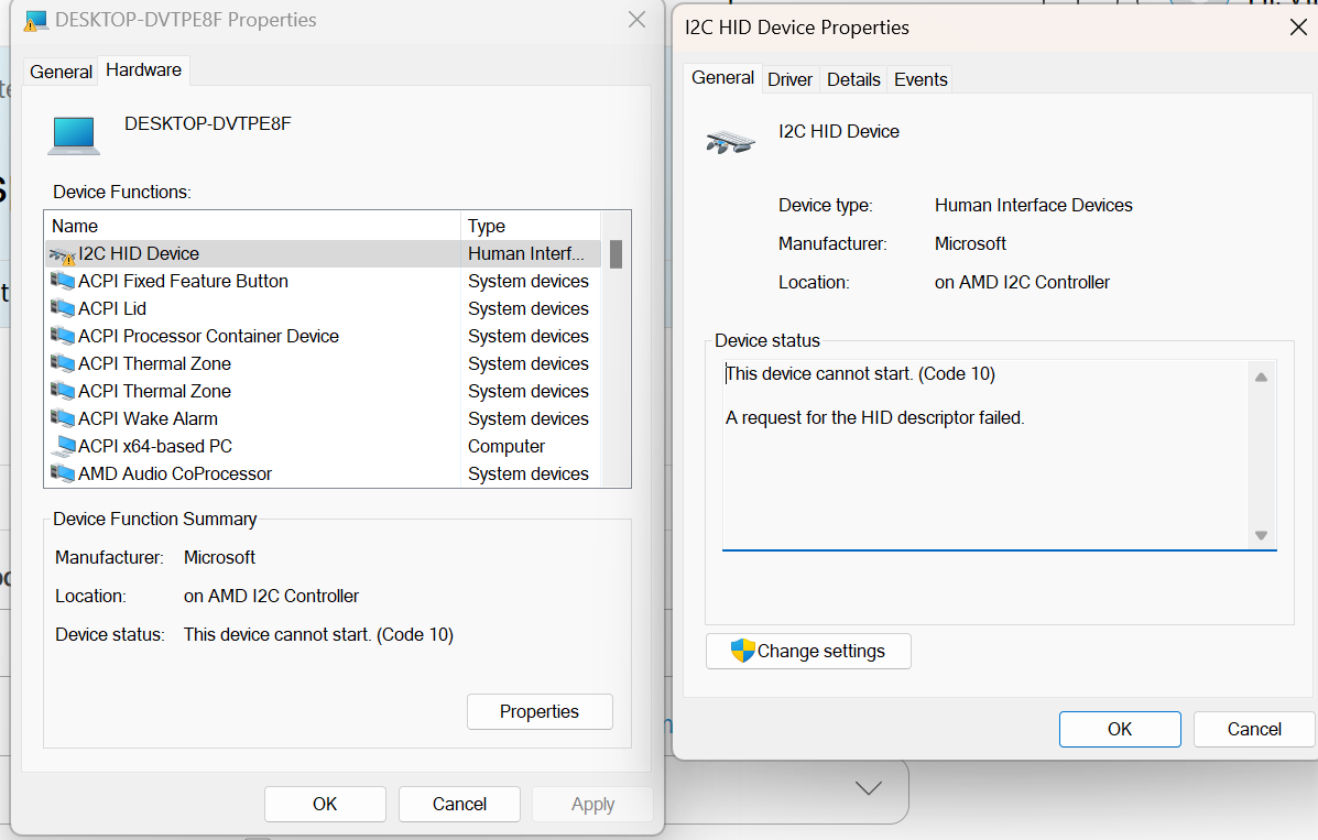 hid 12c touch screen not working - HP Support Community - 9106970