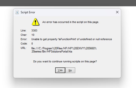 HP Printer Assistant not working - HP Support Community - 9111151