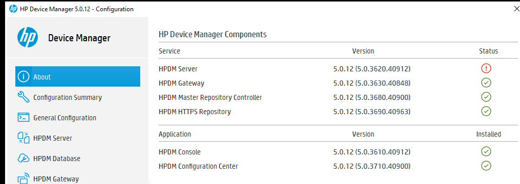 HPDM upgrade to 5.0.12 Server Connection Error - HP Support Community ...