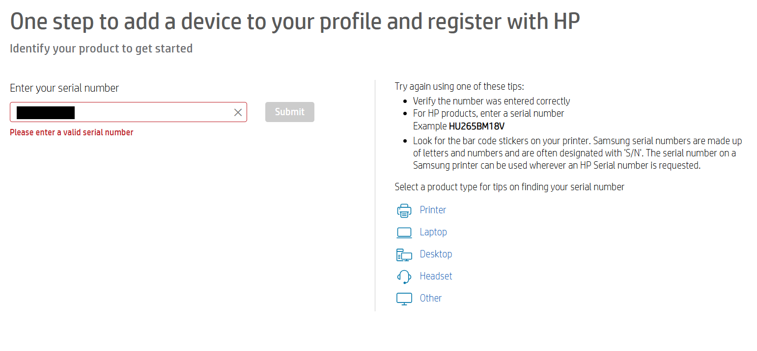 Unable to register HP 925 Ergonomic Vertical Mouse to HP pro... - HP ...